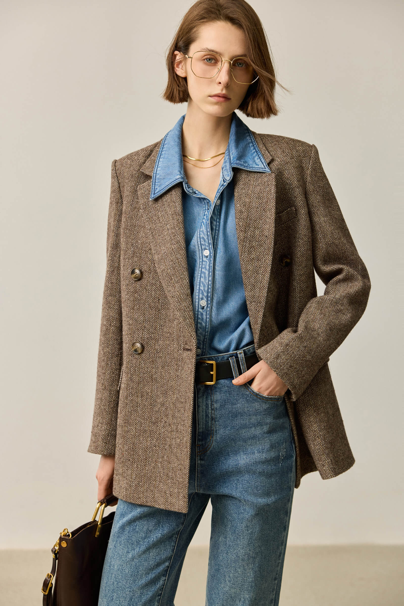 LILY Old Money Style Wool Lapel Blazer – LILY Official Store