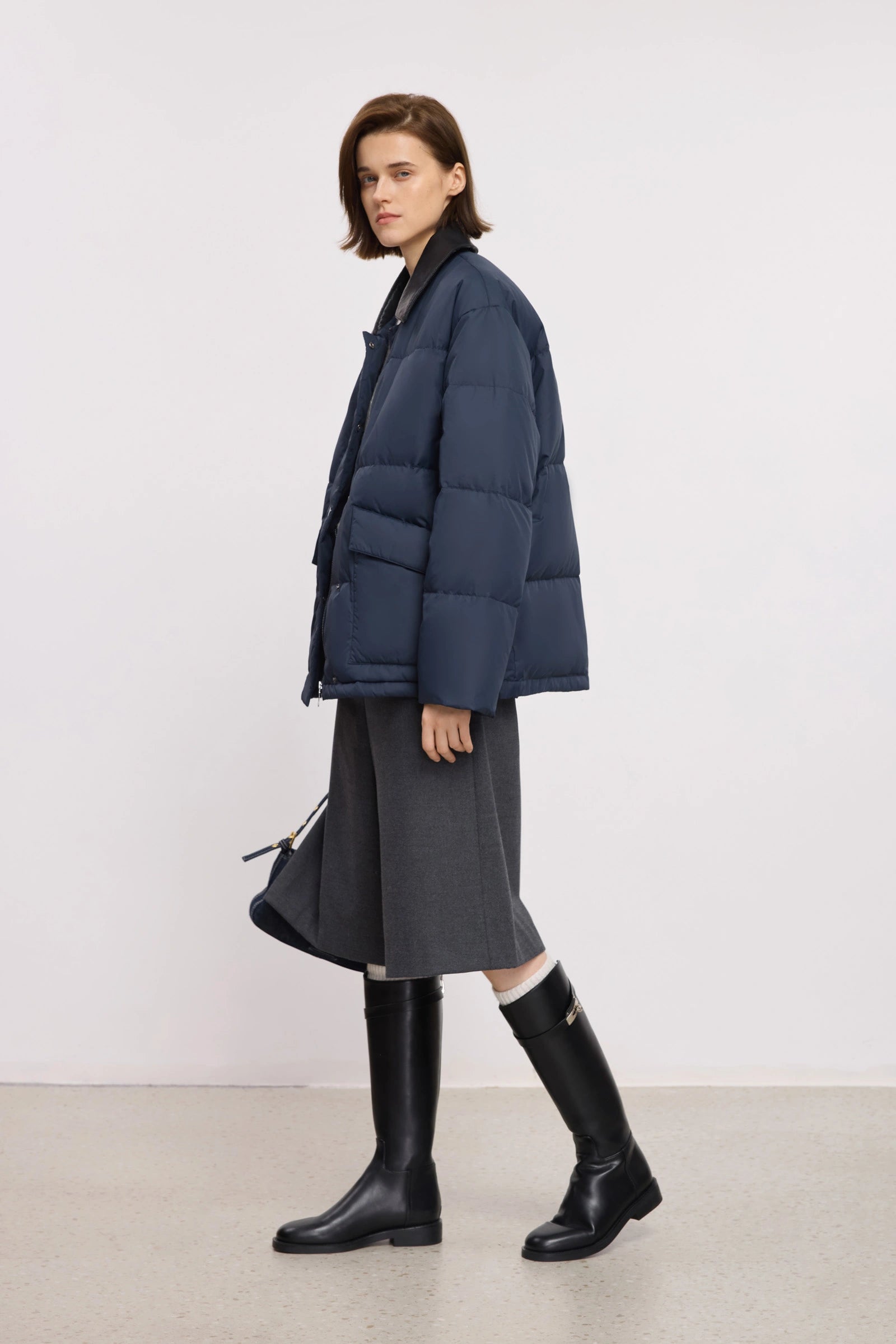 LILY Colorblock Down Puffer Jacket – LILY Official Store
