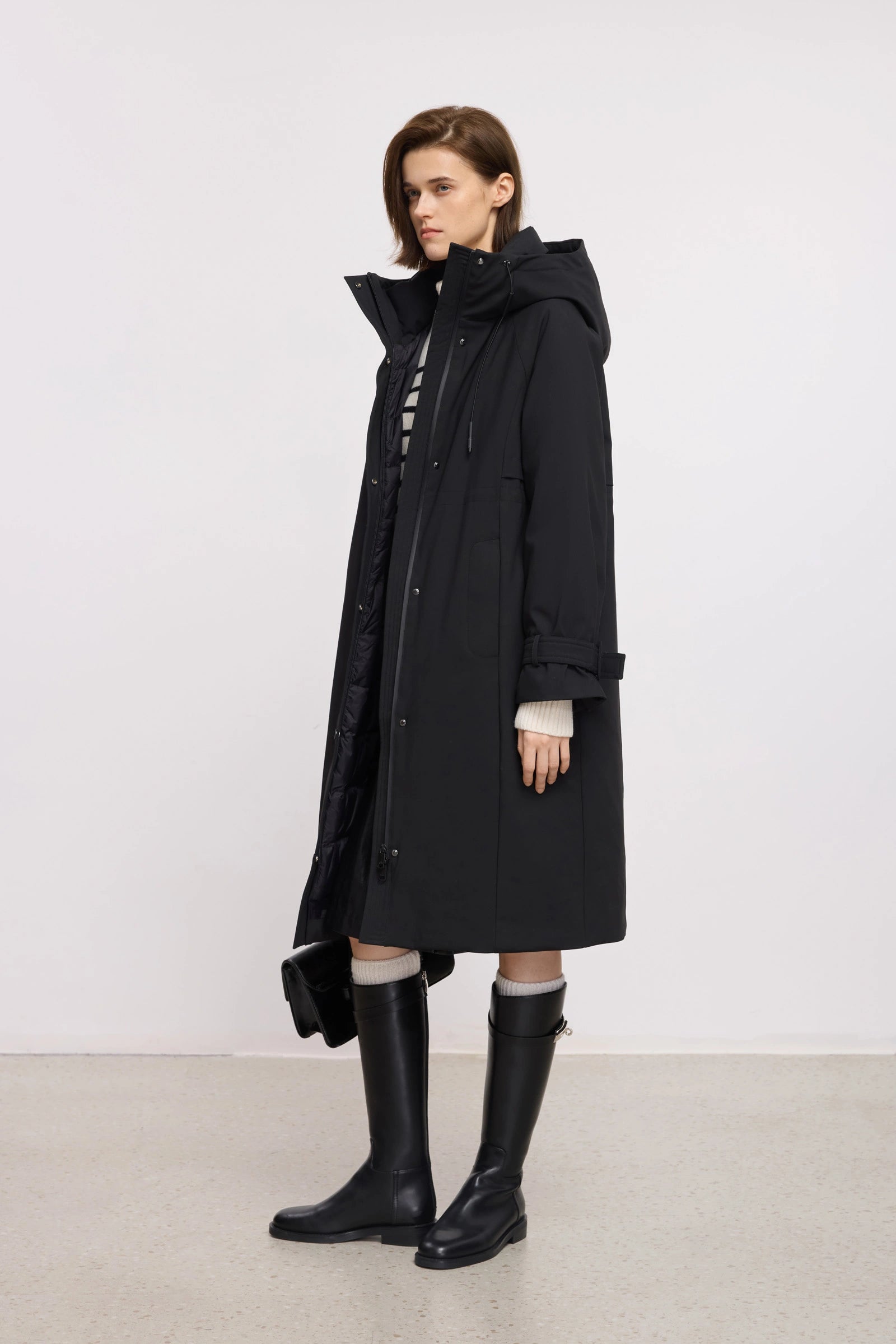 LILY Wool-Acetate Drawstring Down Coat – LILY Official Store